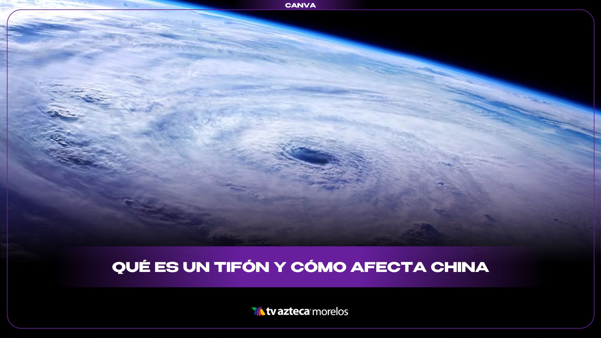 ¿Sabes qué es un tifón?