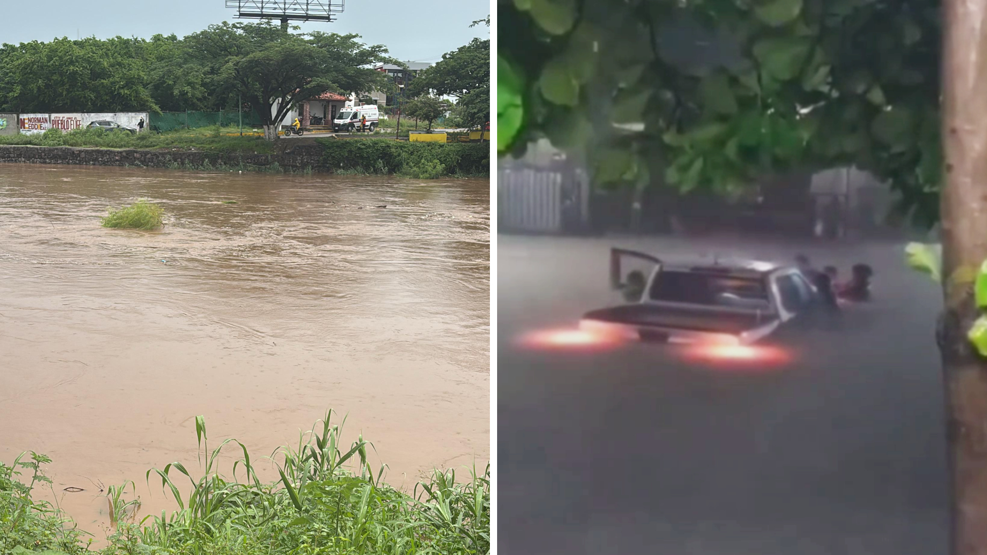 Así ha sido el paso del Huracán Erick por el sur de México; severas ...