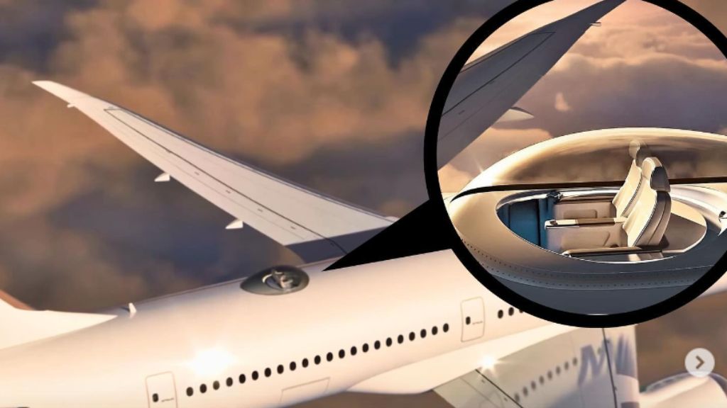 ️ La nueva forma de viajar en avión es en el techo 😲