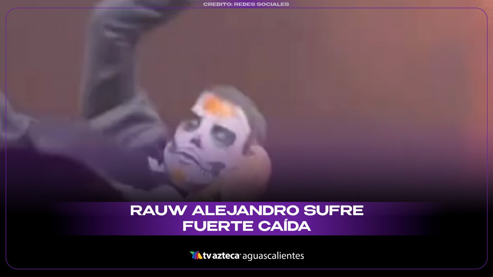 VIDEO: Raw Alejandro sufre aparatosa caída en pleno concierto en la CDMX
