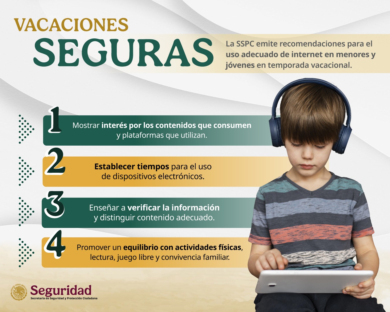 SSPC recomienda uso adecuado de internet en vacaciones