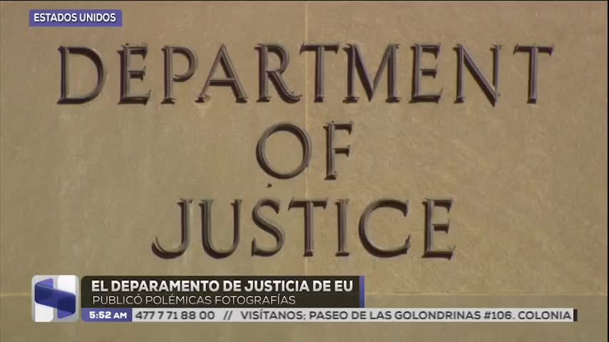 El Departamento de Justicia de EU destapó polémicas fotos del caso de ...