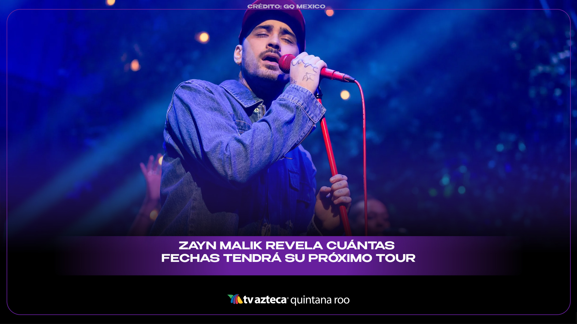 Zayn Malik revela cuántas fechas tendrá su próximo tour