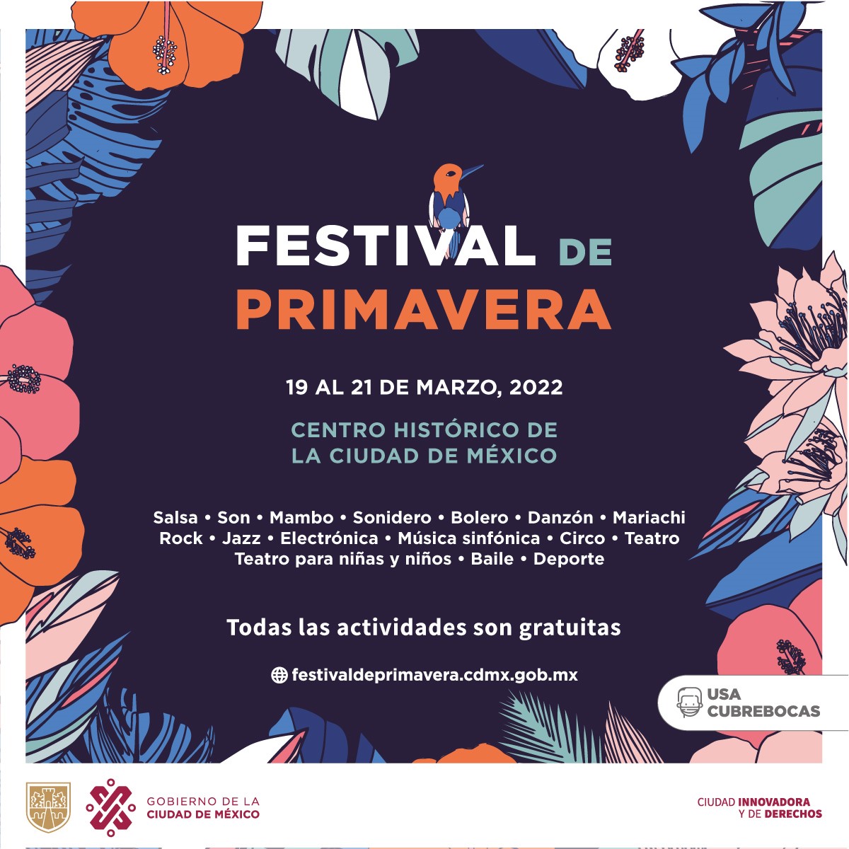 Comienza Festival de la Primavera 2022 en CDMX