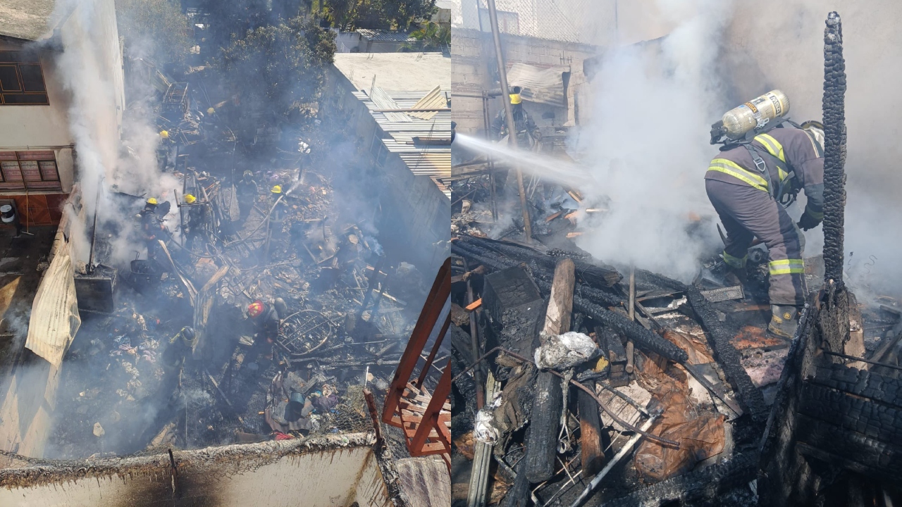 Muere abuelito calcinado en incendio de su casa en la ciudad de Puebla