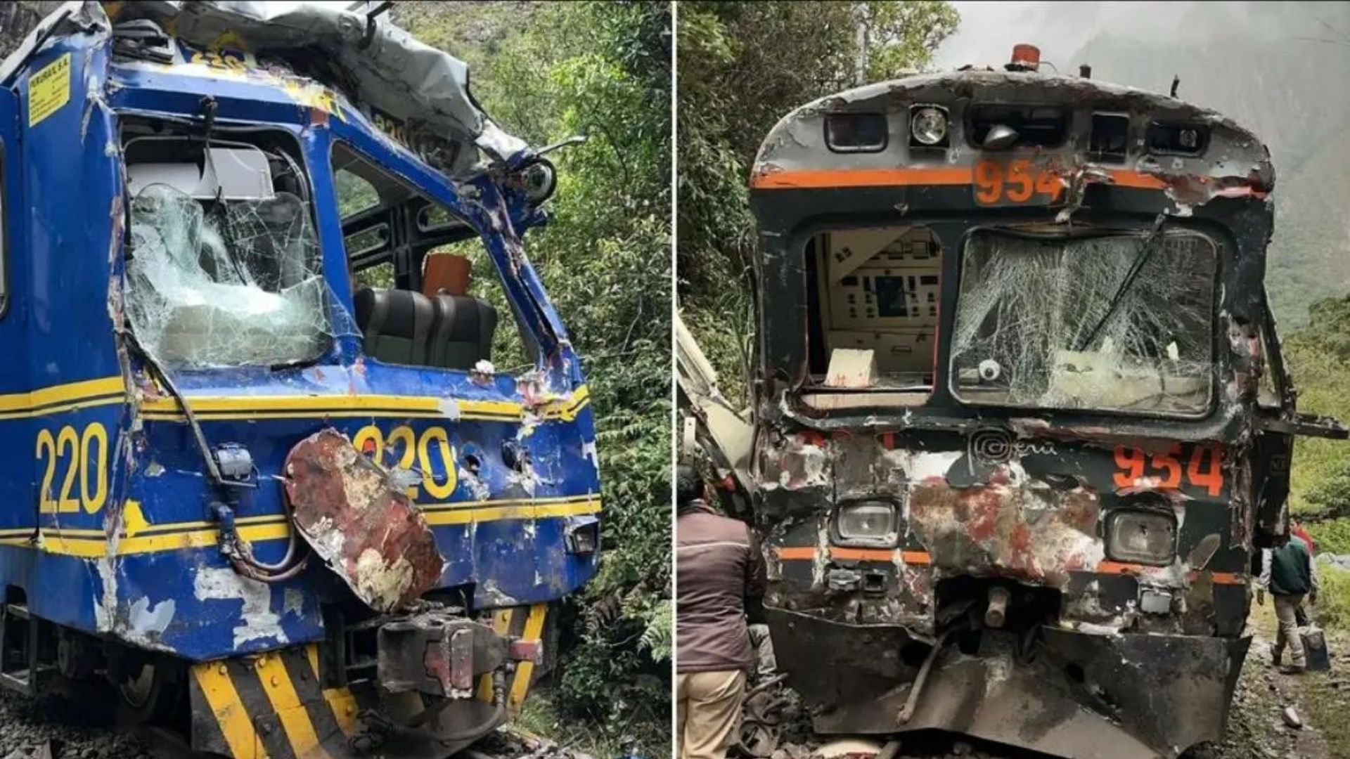 Choque frontal entre 2 trenes deja 1 muerto y 15 lesionados, Perú