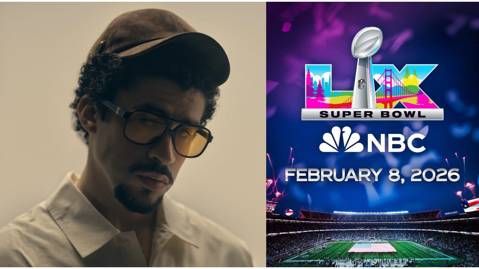 Bad Bunny protagonizará el show de medio tiempo del Super Bowl LX