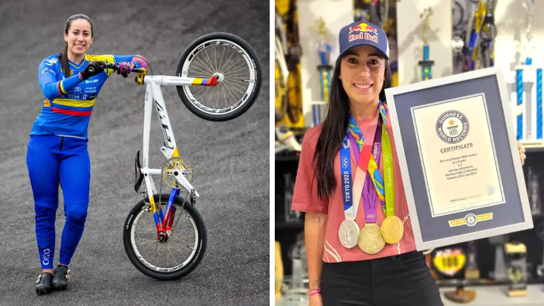 Mariana Pajón primera mujer con Record Guinness en BMX