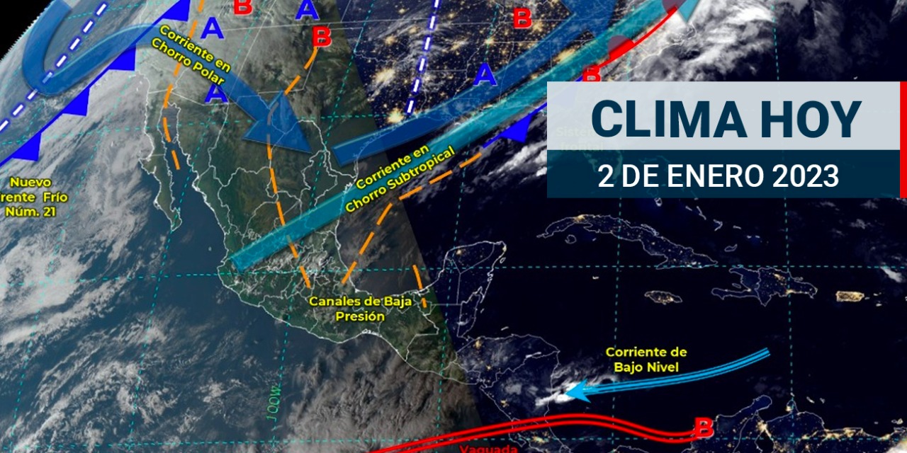 ¿Cómo será el clima en México hoy 2 de enero?