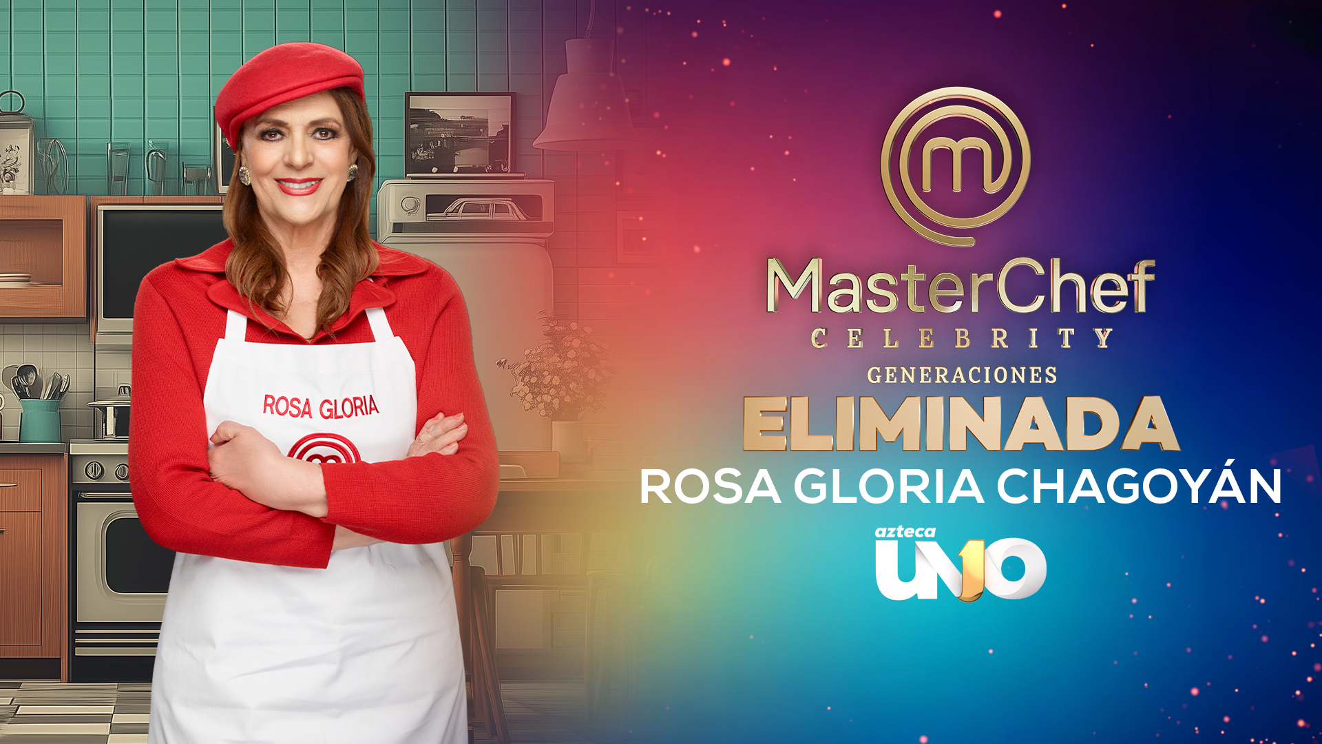 Rosa Gloria Chagoyán es la segunda eliminada de MasterChef 2025