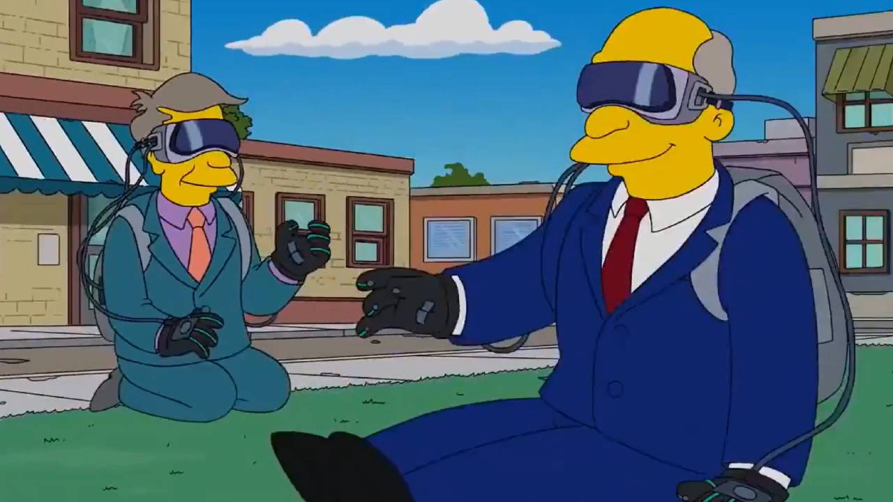 Los Simpson predijeron el uso de los Apple Vision Pro en uno de sus ...