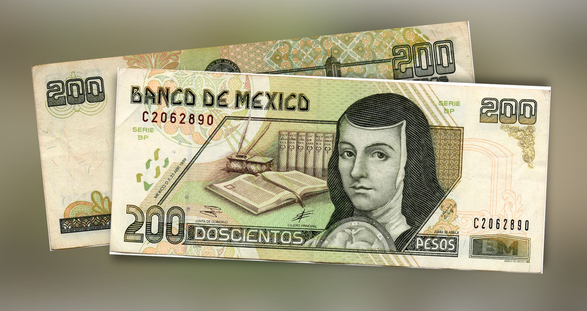 ¿Cuál es el billete de 200 pesos de Juana de Asbaje que vale 1,000,000?