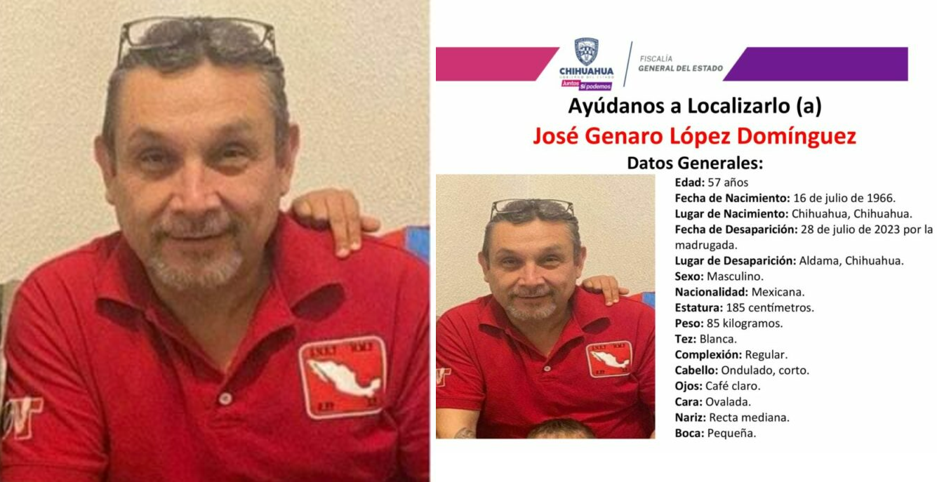 Sigue desaparecido José Genaro López