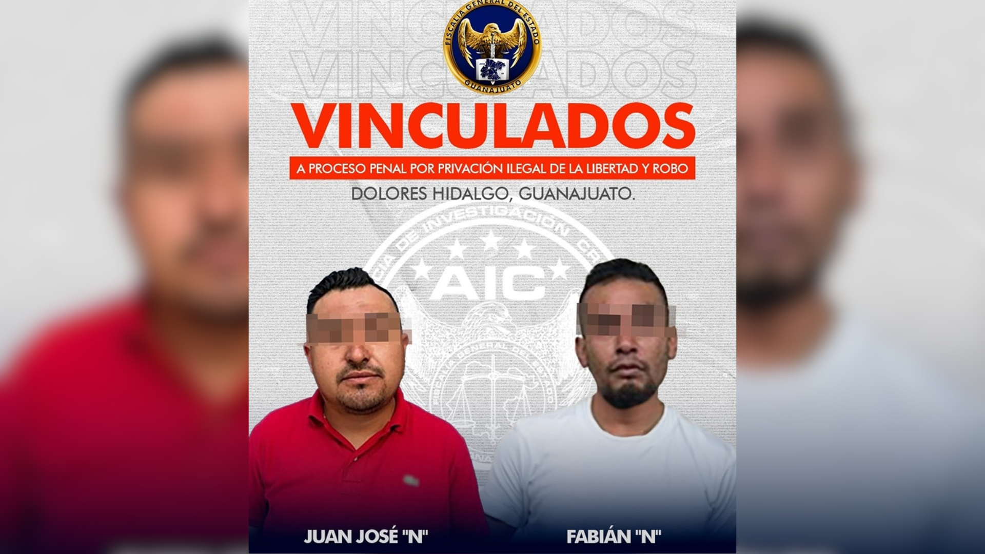 Detención por robo y secuestro en Dolores Hidalgo: Juan José y Fabián ...