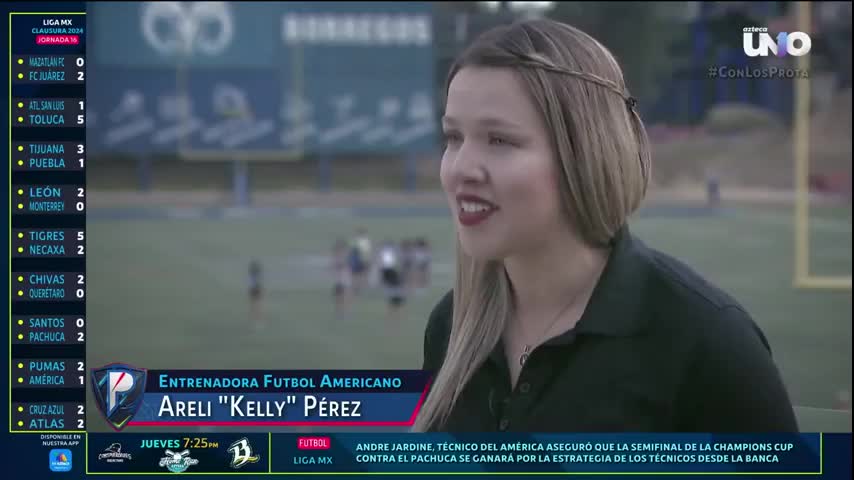 La mujer que establece nuevas normas en el futbol América, Kelly Pérez