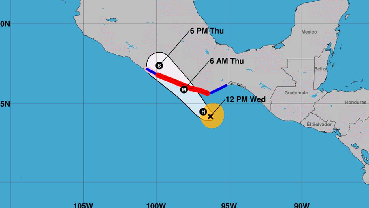 Huracán Erick se degrada a tormenta tropical hoy 19 junio 2025