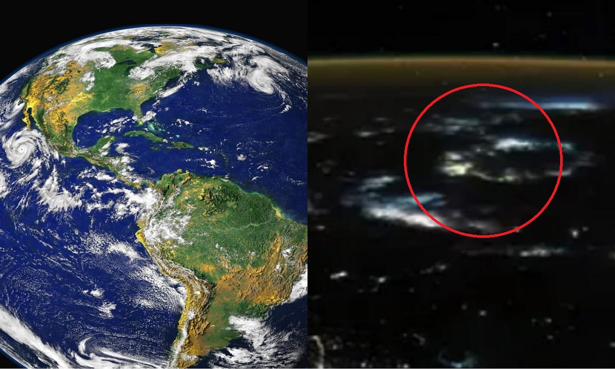 ¡Woow! Así se ve el resplandor de un relámpago desde el espacio