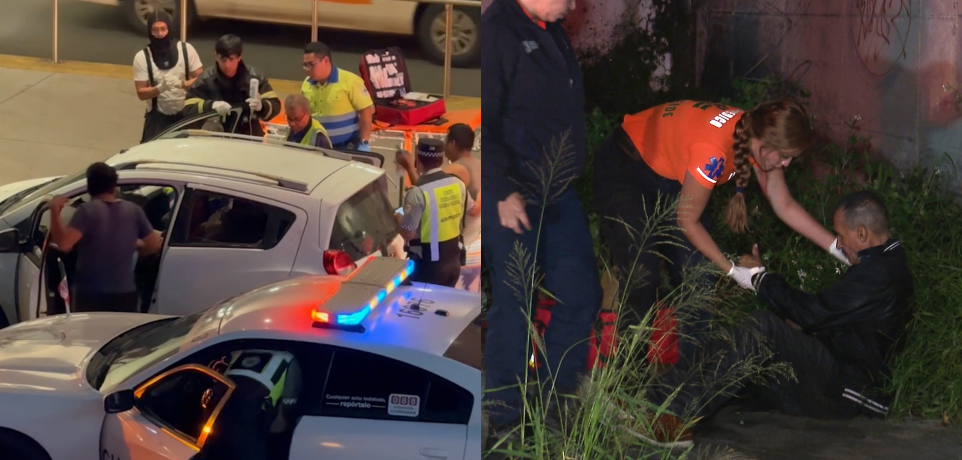 Baleados piden auxilio en aeropuerto y rescate de hombre atrapado en ...