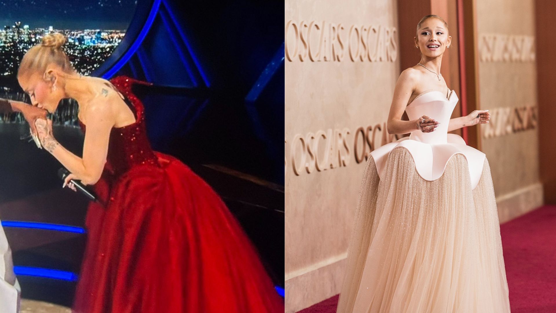 ¿En qué se inspiró Ariana Grande para el look que usó en los Premios Óscar 2025?