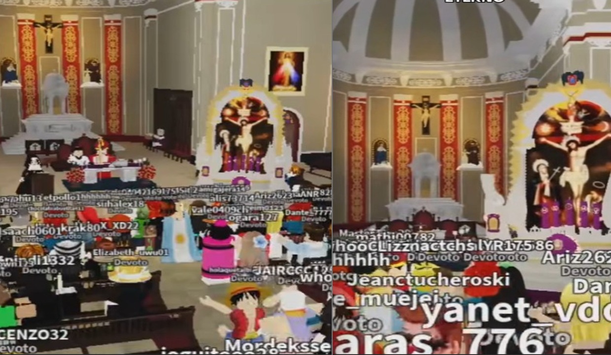 VIDEO: ¿Cómo celebran las misas en Roblox?