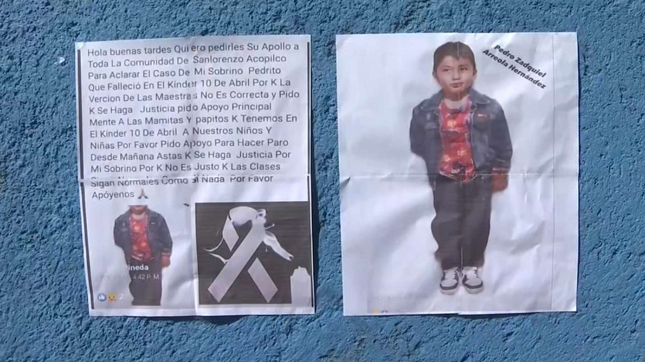 Pedrito entró a clases a kínder de CdMx y salió sin vida; familia exige ...