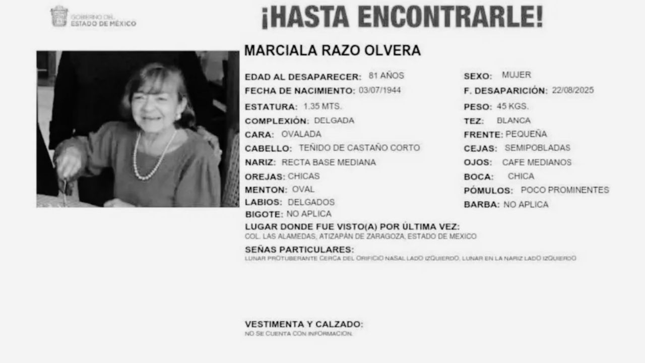 Mujer de 81 años desaparece en Atizapán y es hallada muerta en su hogar: el caso de Marciala ...