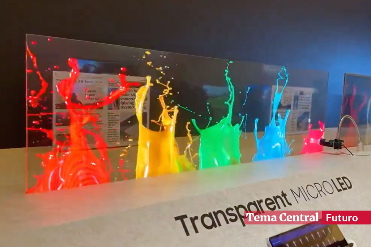 La televisión del futuro llegó: la pantalla LED transparente
