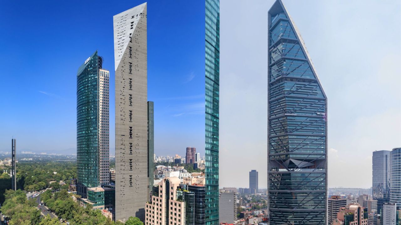 Torre Reforma, considerada mundialmente como la más moderna de México; ¿Cuándo la construyeron y ...