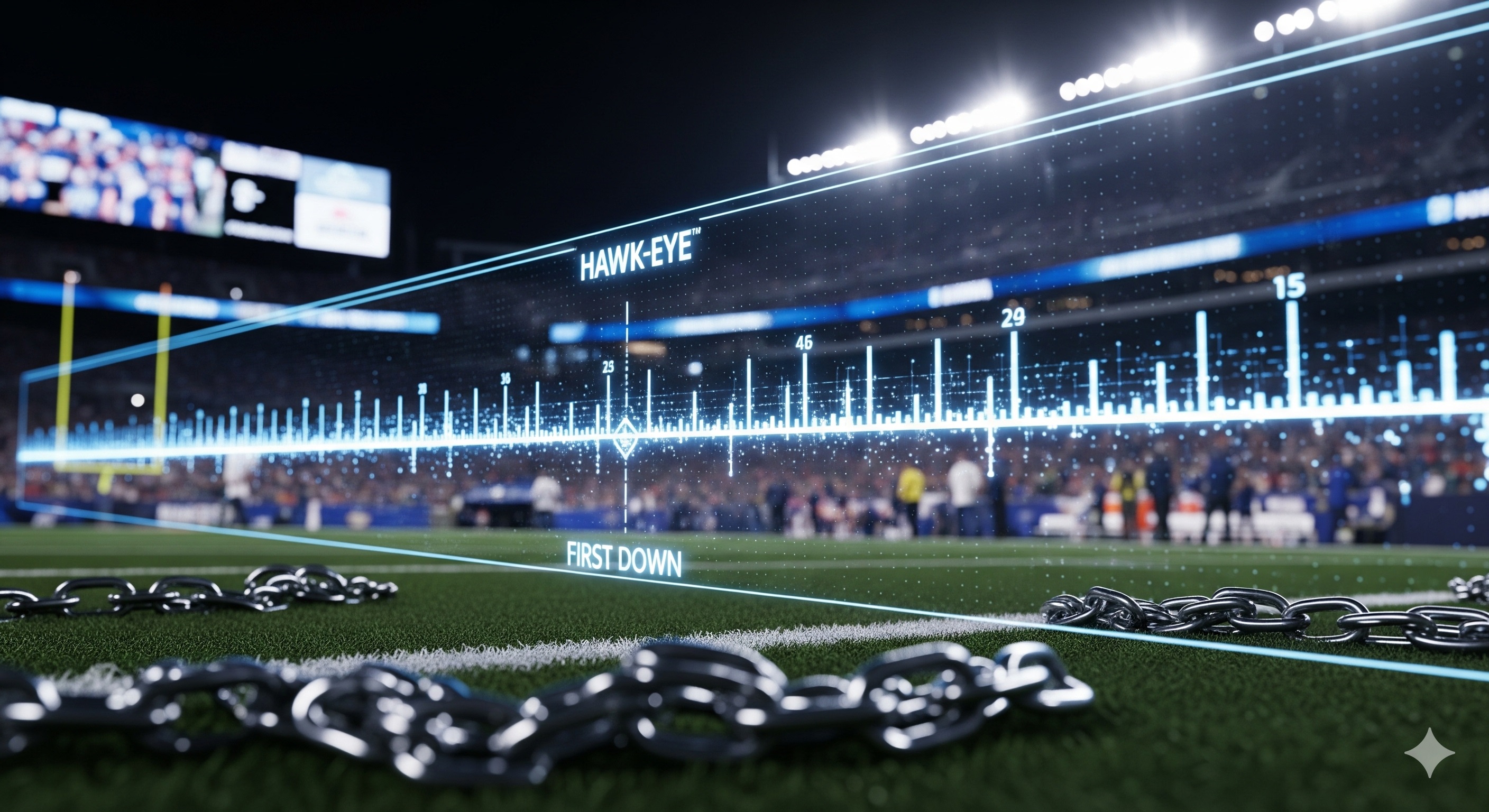 La NFL elimina las cadenas y adopta tecnología Hawk-Eye para medir ...