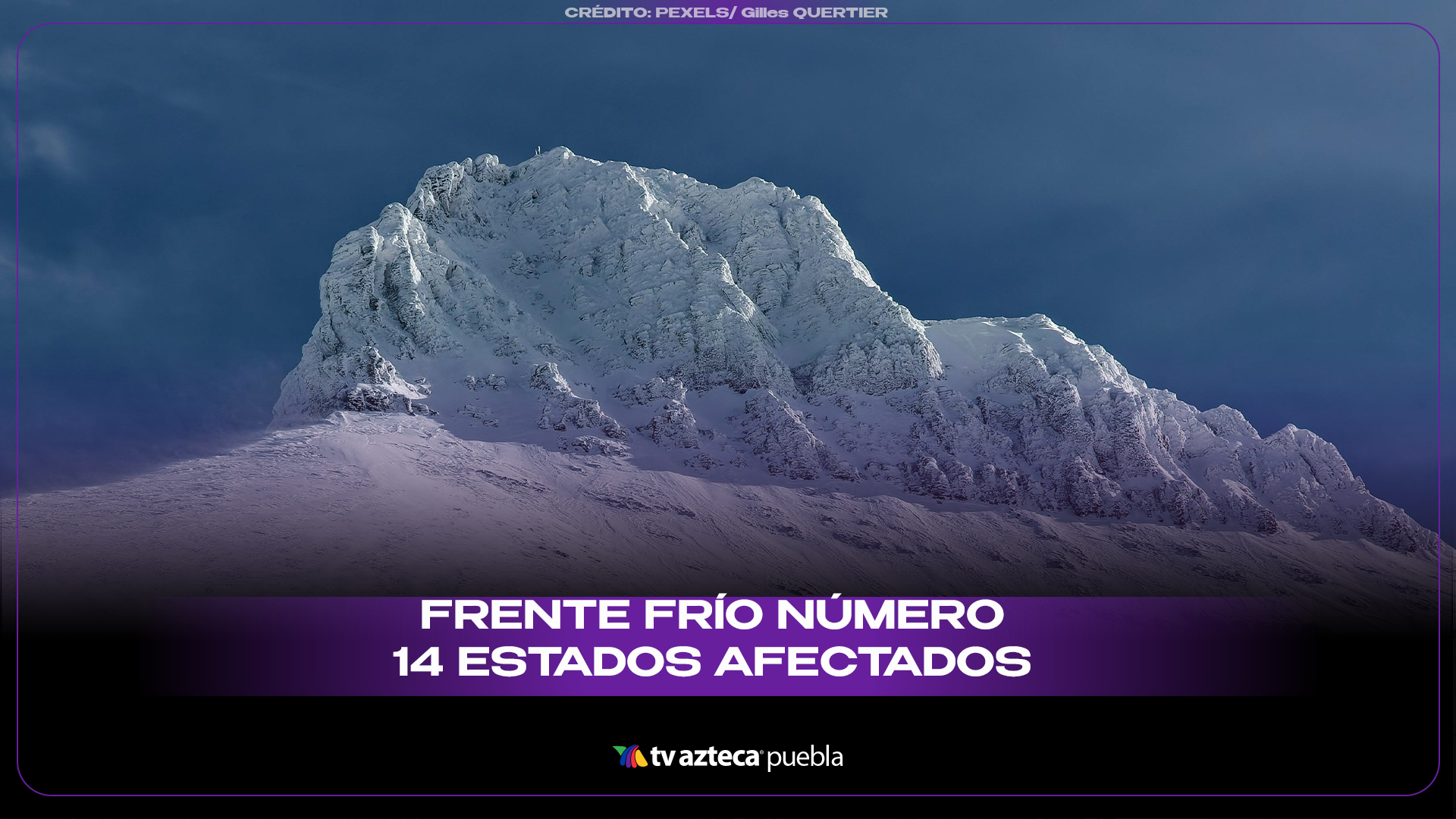 Pronóstico del clima hoy: llegada del frente frío 14 en México