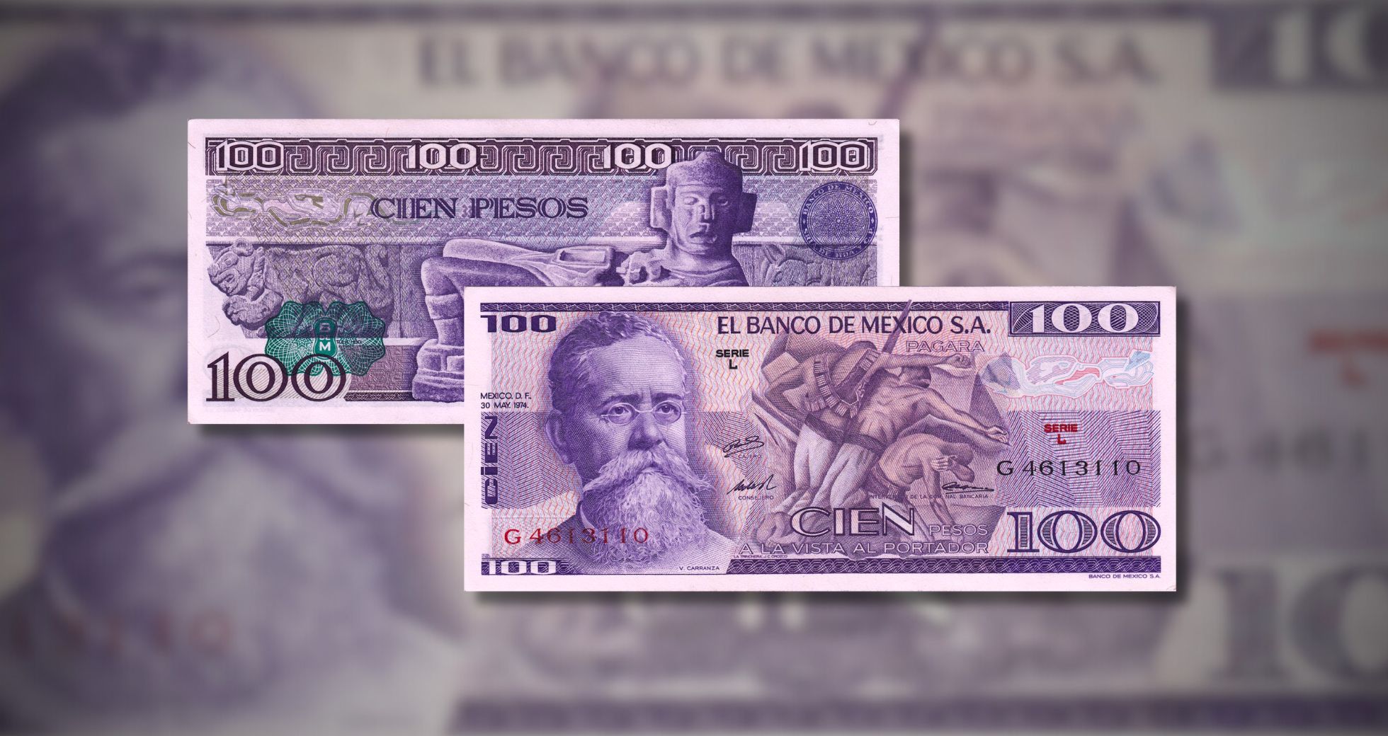 ¿Cuál es el billete morado de 100 pesos que vale 700,000?
