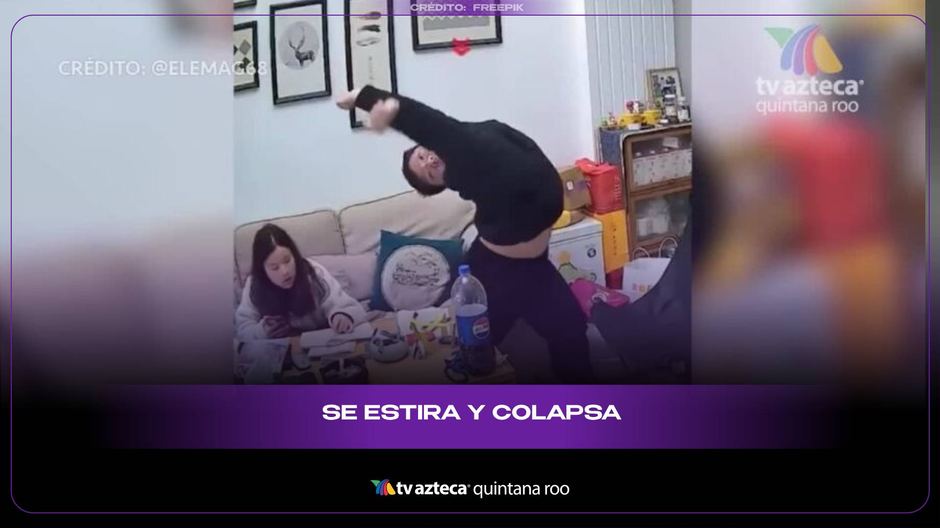 Hombre colapsa al estirarse y un detalle cambia por completo la escena