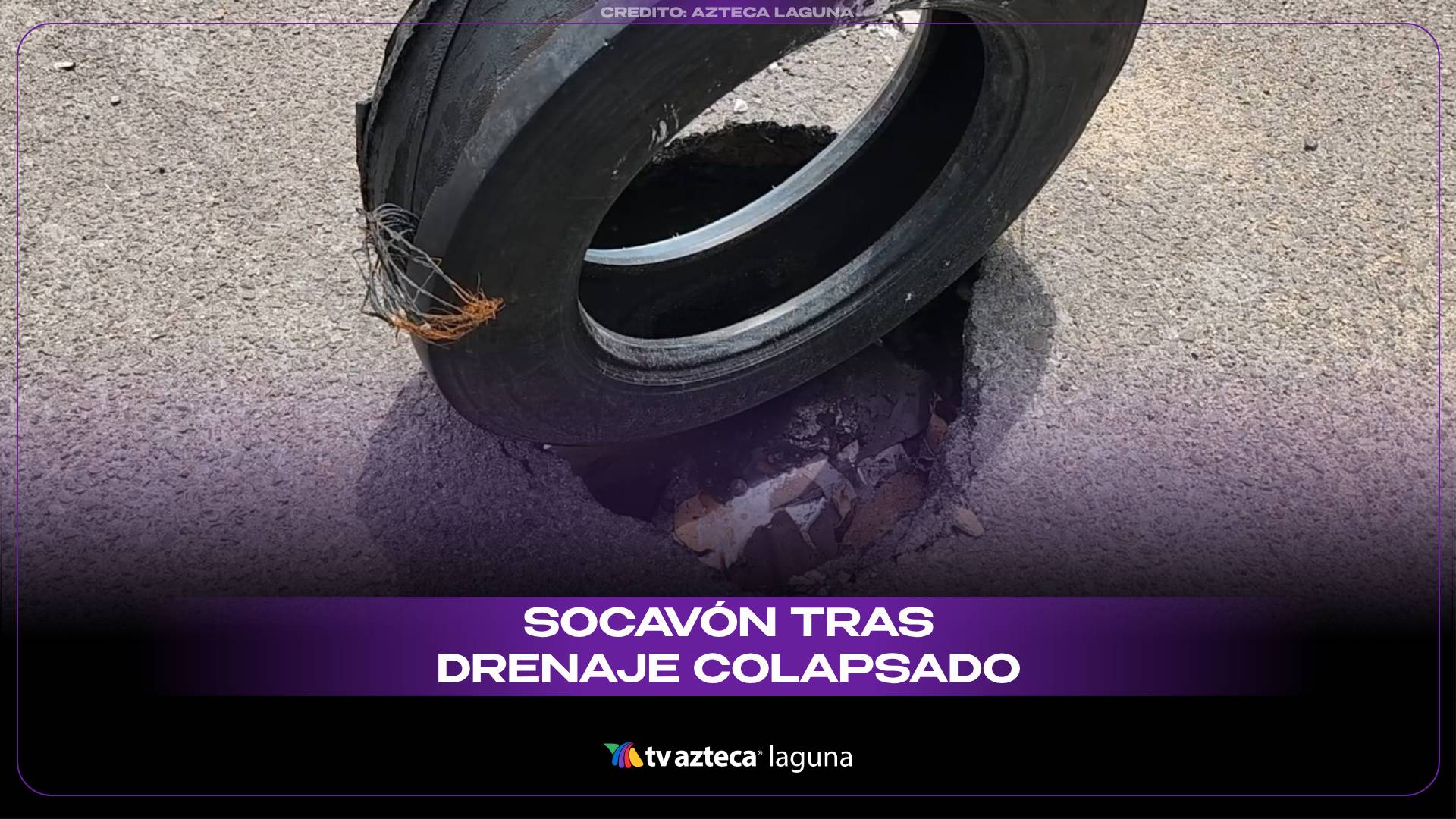 Socavón por drenaje colapsado pone en riesgo a vecinos del Centro de ...
