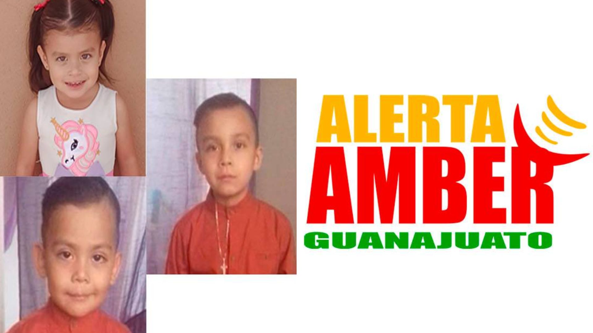 Alerta AMBER León Gto: buscan a 3 hermanitos Nila Sánchez desaparecidos