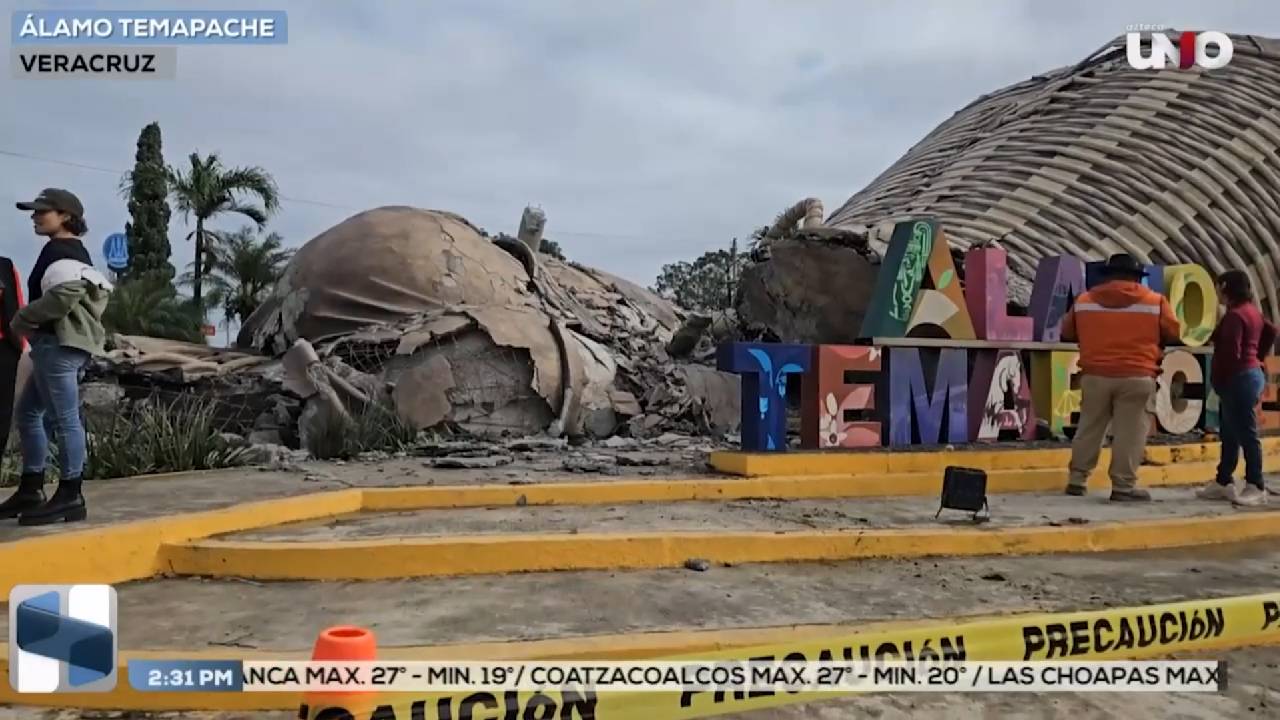¿Por qué se cayó el monumento El Colotero en Álamo Temapache?