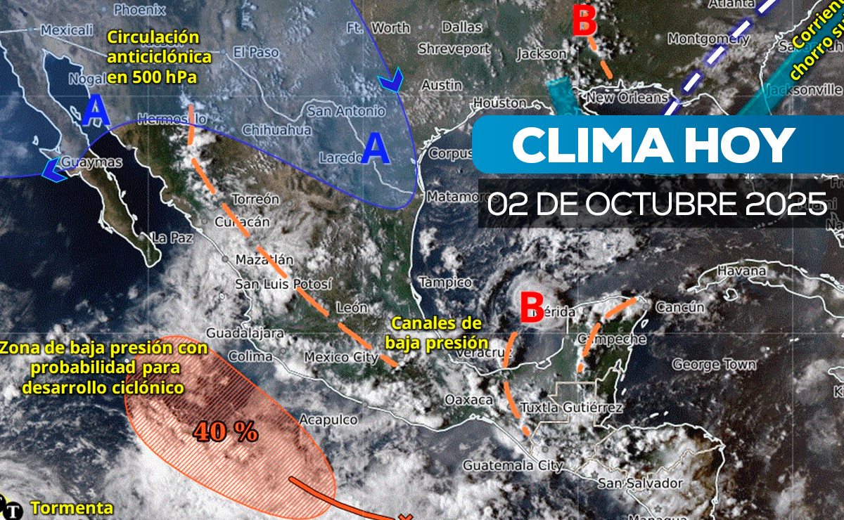 Clima en México: Prevén lluvias intensas en el sur y sureste, y calor ...
