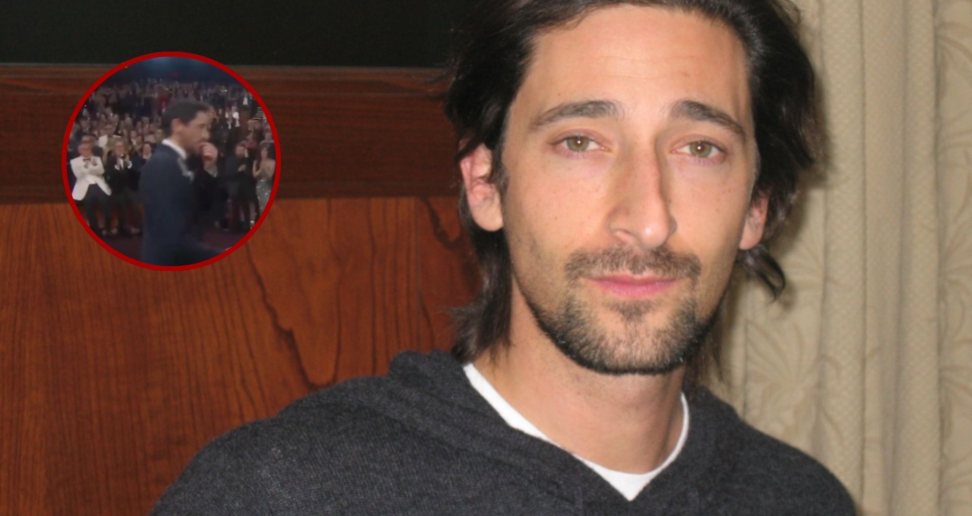 Oscar 2025: Adrien Brody lanza chicle a su novia tras su triunfo