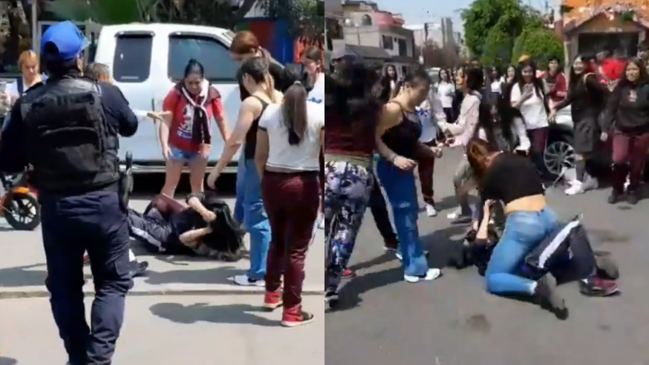 Violencia en escuelas de CDMX: Captan pelea entre alumnas del CETIS 32 ...