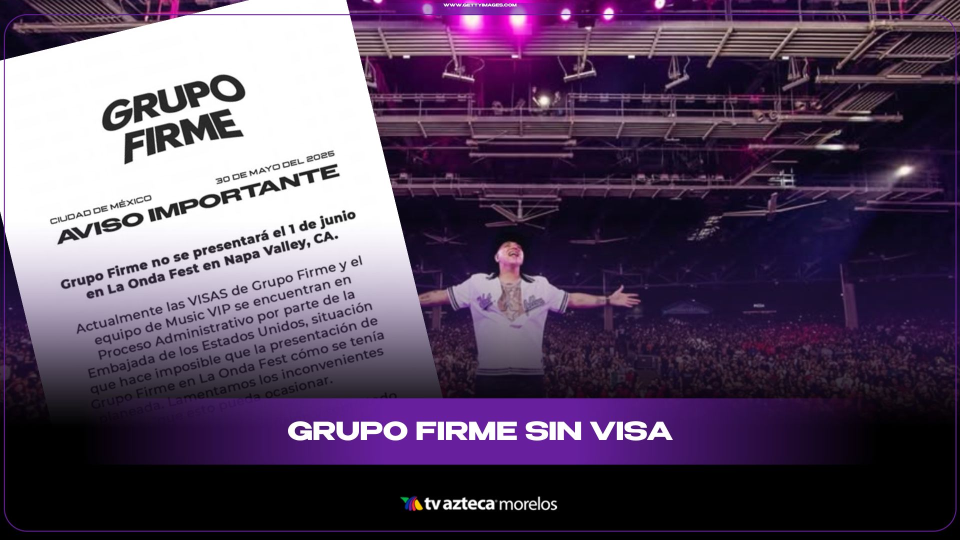 ¡Se suman a la lista! Grupo Firme suspende show por tema de VISAS ...
