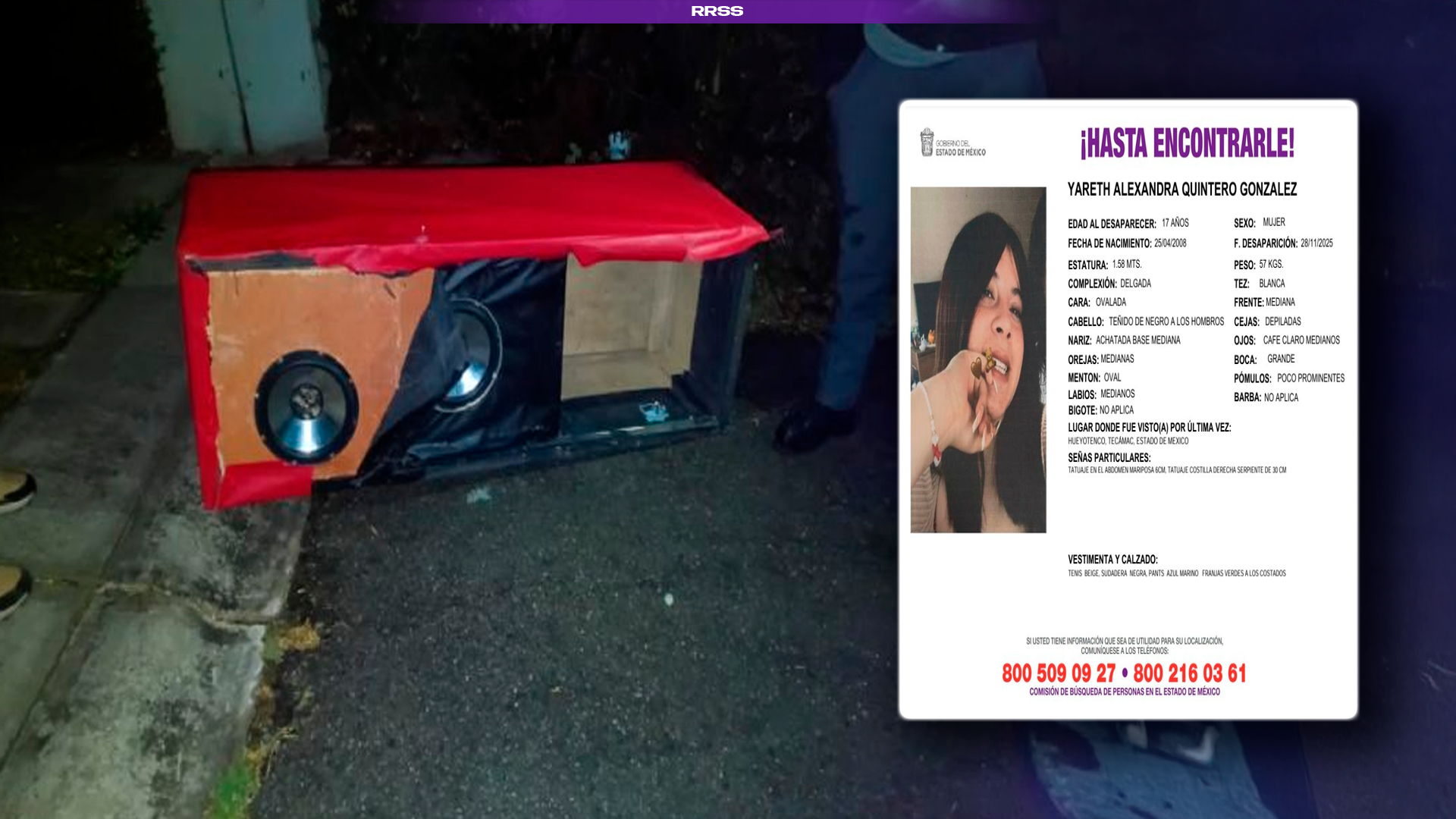 Caso Yareth Alexandra: así fue el rescate de la menor encontrada dentro de una bocina