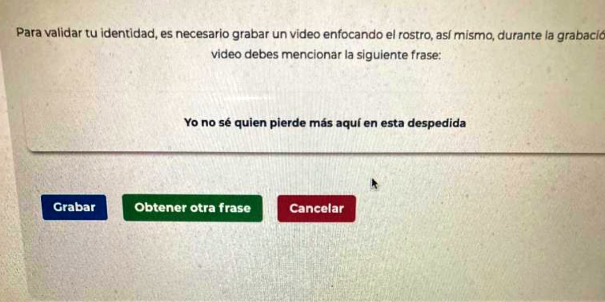 Se viraliza el SAT por frases románticas para verificar identidad