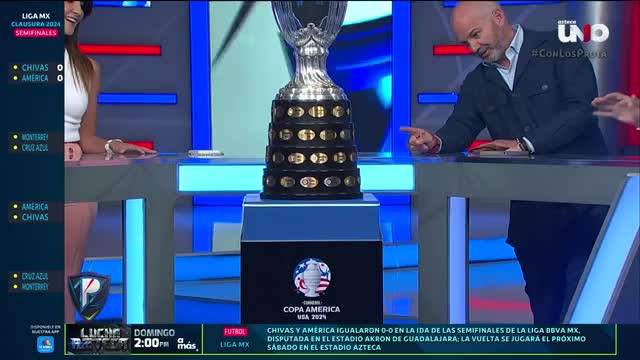 Trofeo de la Copa América visita Azteca Deportes