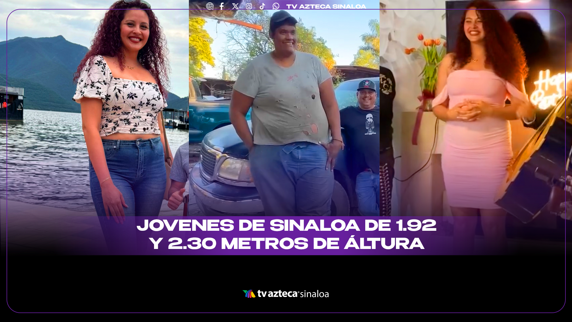 La mujer y el hombre más altos de Sinaloa; "El Chikilín" (VIDEO)