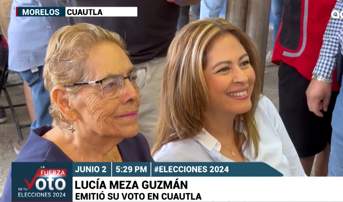 VIDEO: Lucy Meza, candidata a gubernatura salió así a votar en las ...