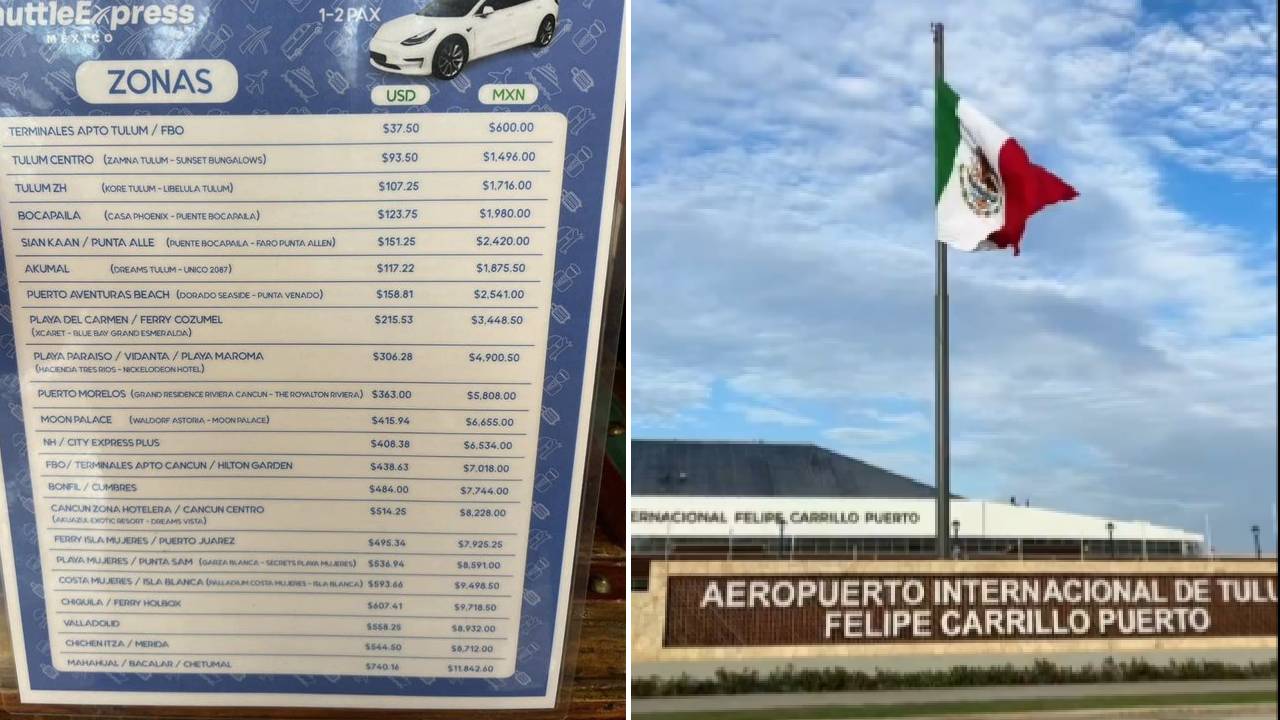 Tarifas de taxis del Aeropuerto de Tulum: ¿Cuándo sale ir al centro de ...