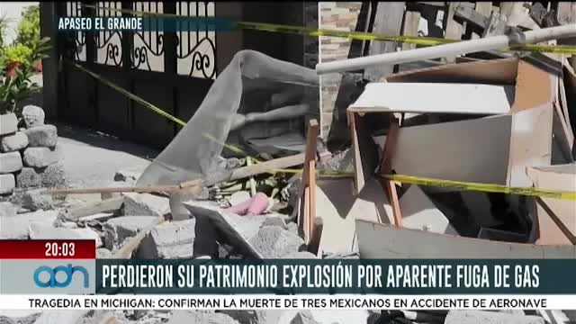 Fuga de gas provoca explosión en vivienda de Apaseo el Grande, Guanajuato