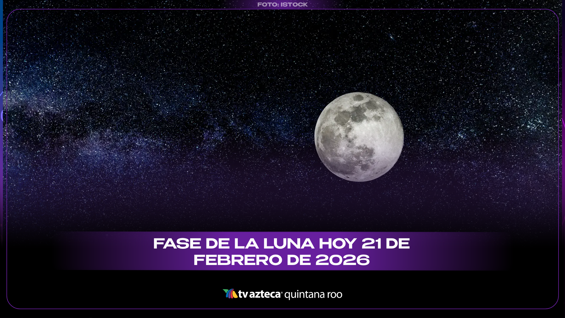 Conoce la fase de la Luna hoy: 21 de febrero 2026