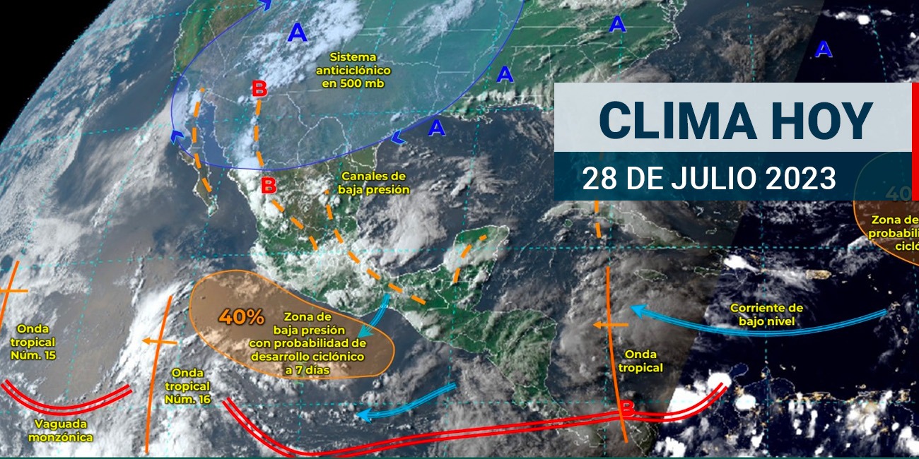 Clima en México hoy 28 de julio: ¿en qué estados continuarán las lluvias?