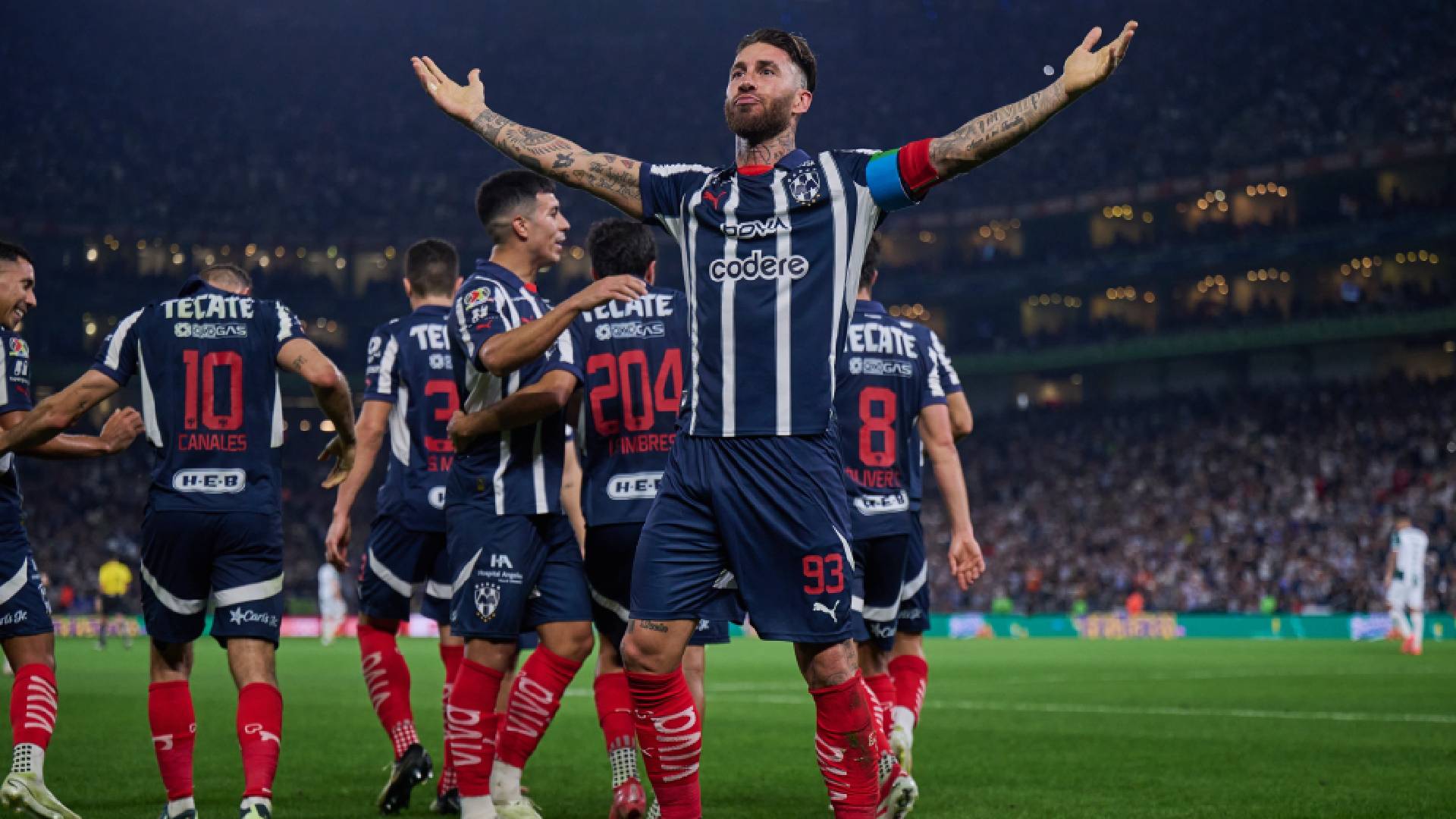 Mensaje de Sergio Ramos tras su primer gol con Rayados de Monterrey Liga MX