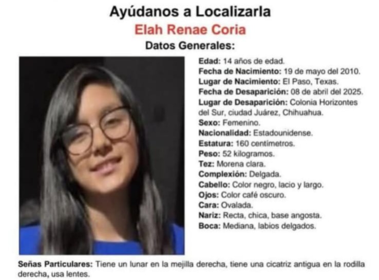 FGE Ciudad Juárez: ¿Quién es Elah Renae Coria y qué sabemos de su ...